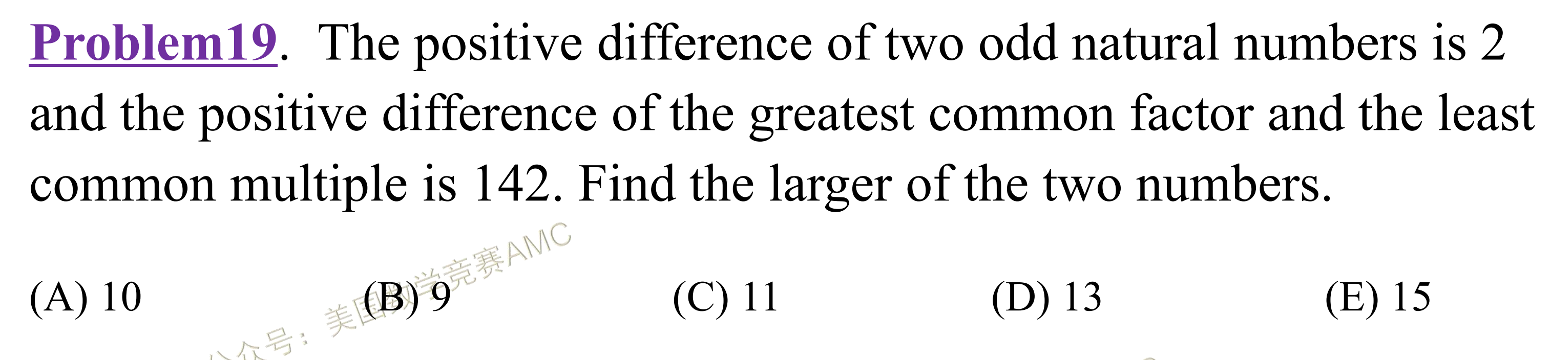 Solved Problem19. The positive difference of two odd natural | Chegg.com