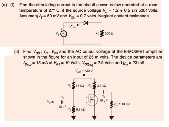 Solved Find the circulating current in the circuit shown | Chegg.com
