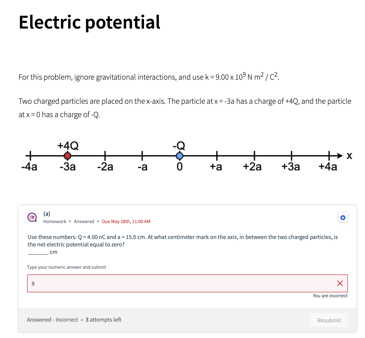 Solved Electric potentialFor this problem, ignore | Chegg.com
