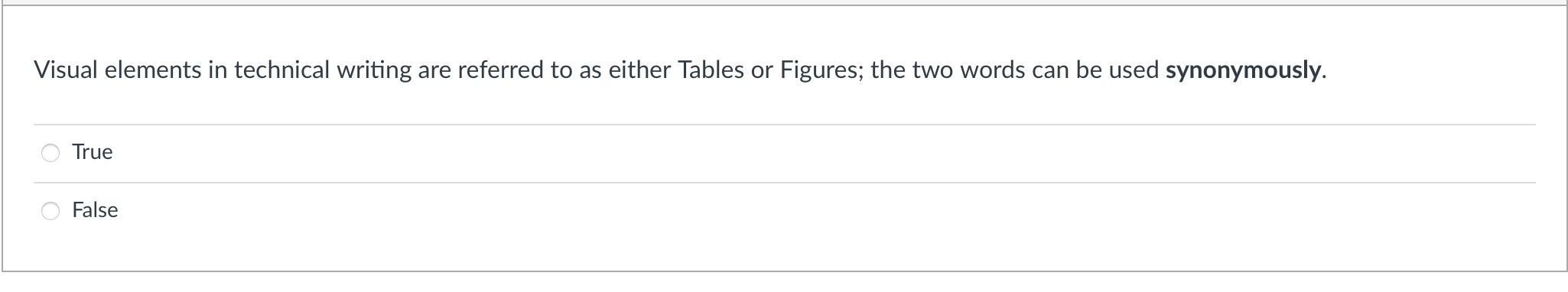 In technical writing, you should use headings | Chegg.com