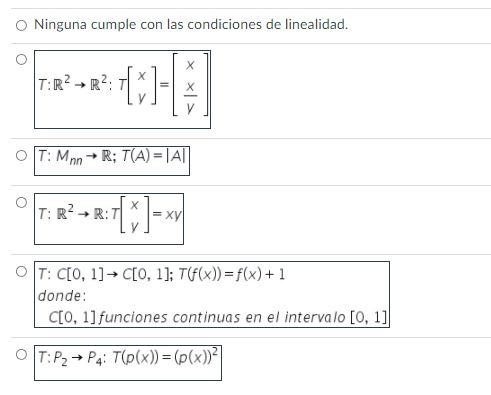 Solved Select the transformations that satisfy the linearity | Chegg.com