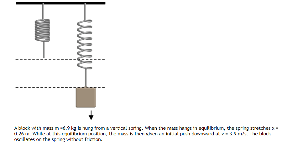 Solved 1) What is the spring constant of the spring? 2) What | Chegg.com