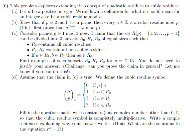 Solved This problem explores extending the concept of | Chegg.com