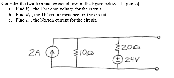 Solved Consider the two-terminal circuit shown in the figure | Chegg.com
