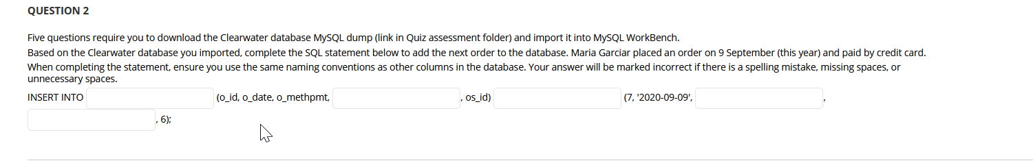 Solved Import the SQL DUMP into MYSQL to solve | Chegg.com