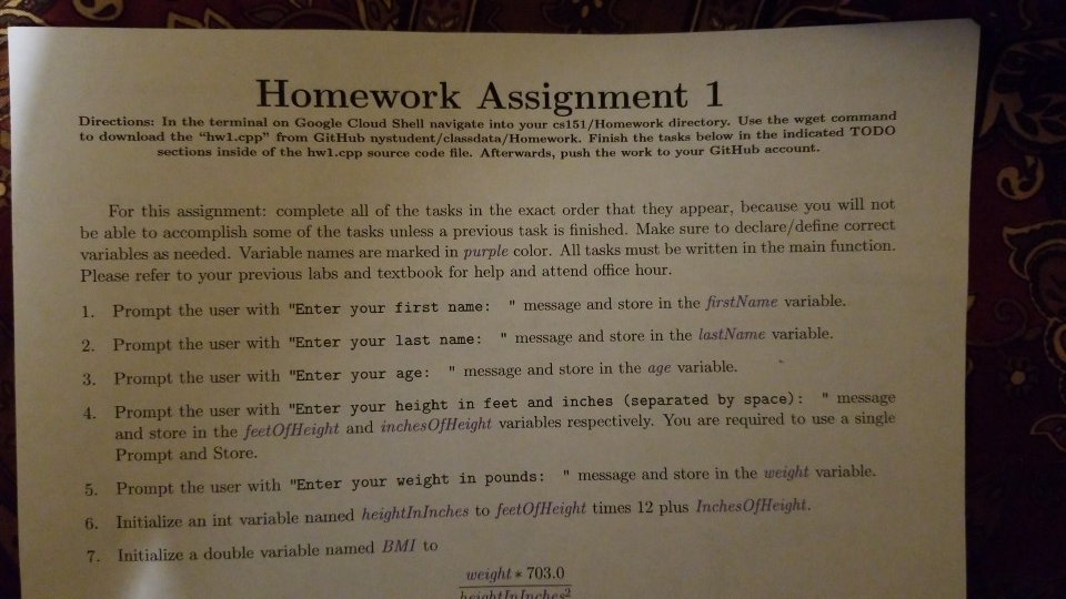 Solved Y F G Prompt and Store. 5. Prompt the user with | Chegg.com
