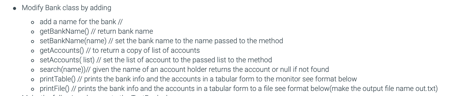 Solved JAVA PROGRAMMING: Please read the questions carefully | Chegg.com