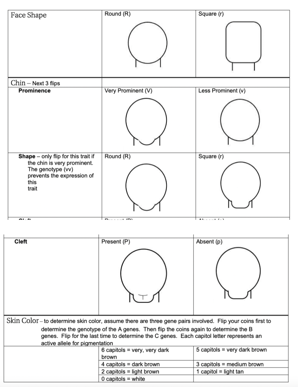Solved Lab Genetics Let's Make a Baby! Congratulations on | Chegg.com
