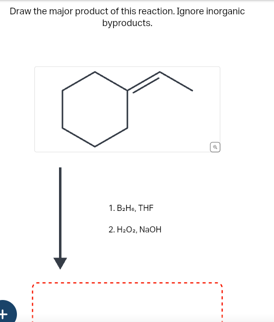 Solved Draw the major product of this reaction. Ignore | Chegg.com