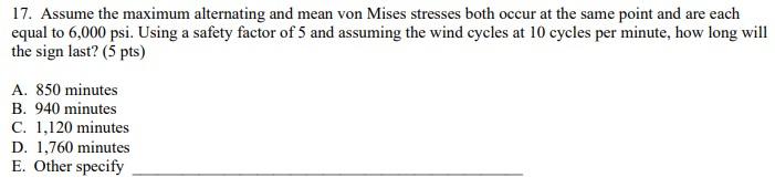 Solved A sign is mounted to a solid circular post as shown | Chegg.com