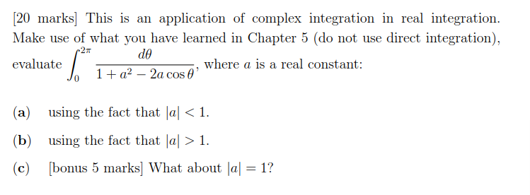 Solved [20 marks] This is an application of complex | Chegg.com