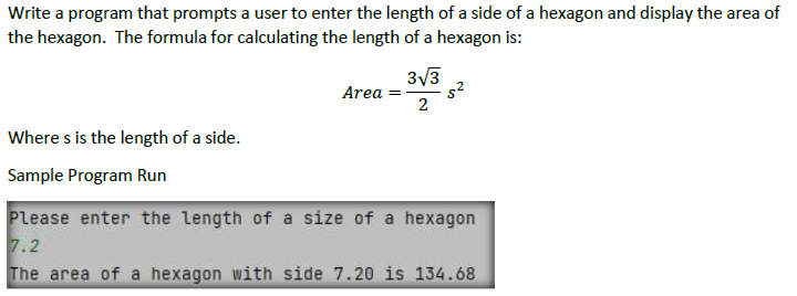 Solved Write a program that prompts a user to enter the | Chegg.com