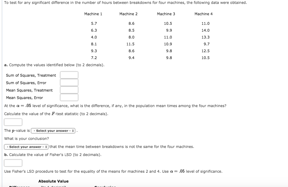 Solved To test for any significant difference in the number | Chegg.com