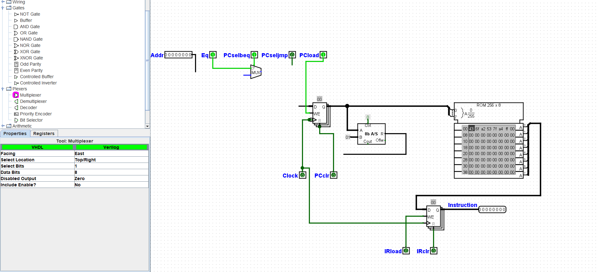 COMPUTER ARCHITECTURE: Logisim Evolution Guidance | Chegg.com