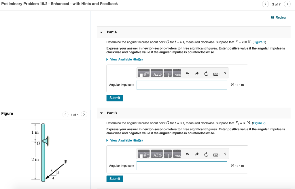 Solved Preliminary Problem 19.2 - Enhanced with Hints and | Chegg.com