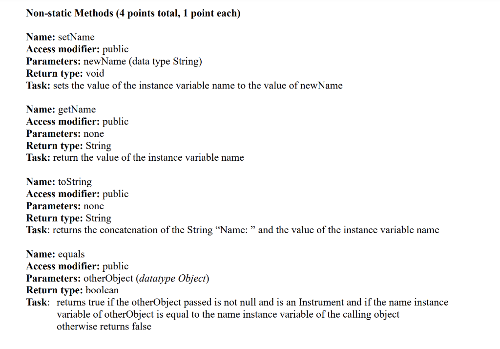 Solved Step 1 (5 points) Develop the following class: Class | Chegg.com