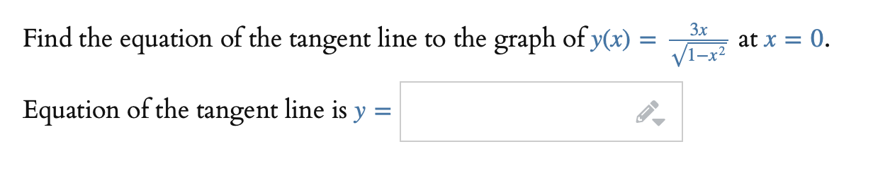 Solved Find an equation of the line that is tangent to the | Chegg.com