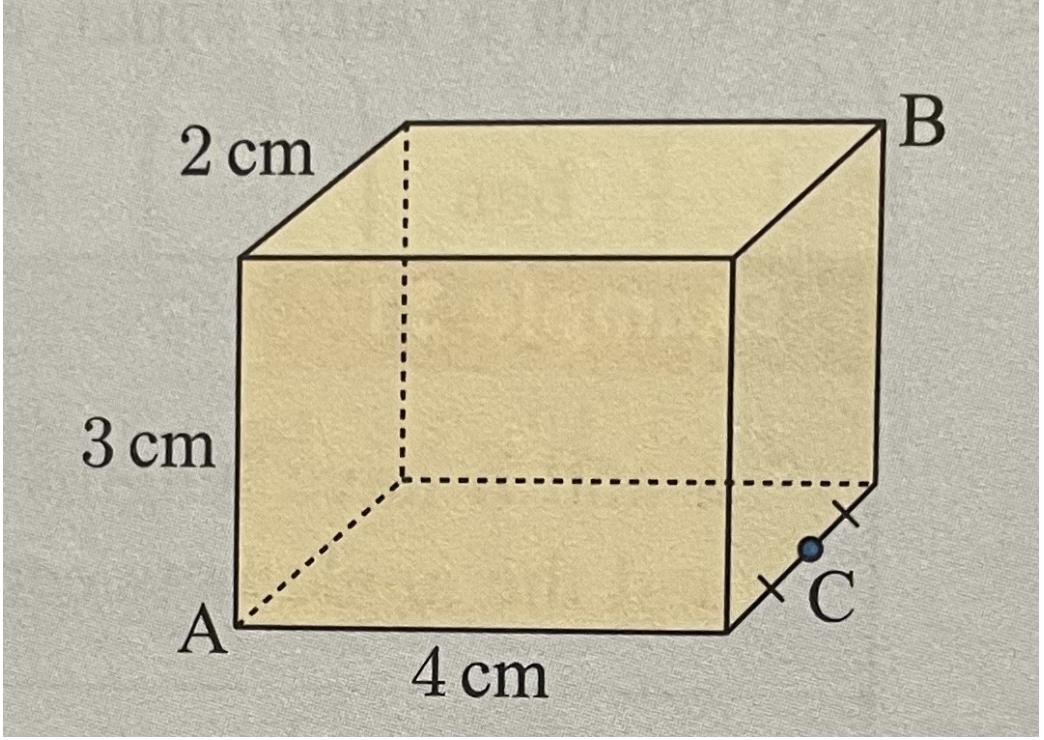 Solved A rectangular-based prism is shown below. Determine | Chegg.com