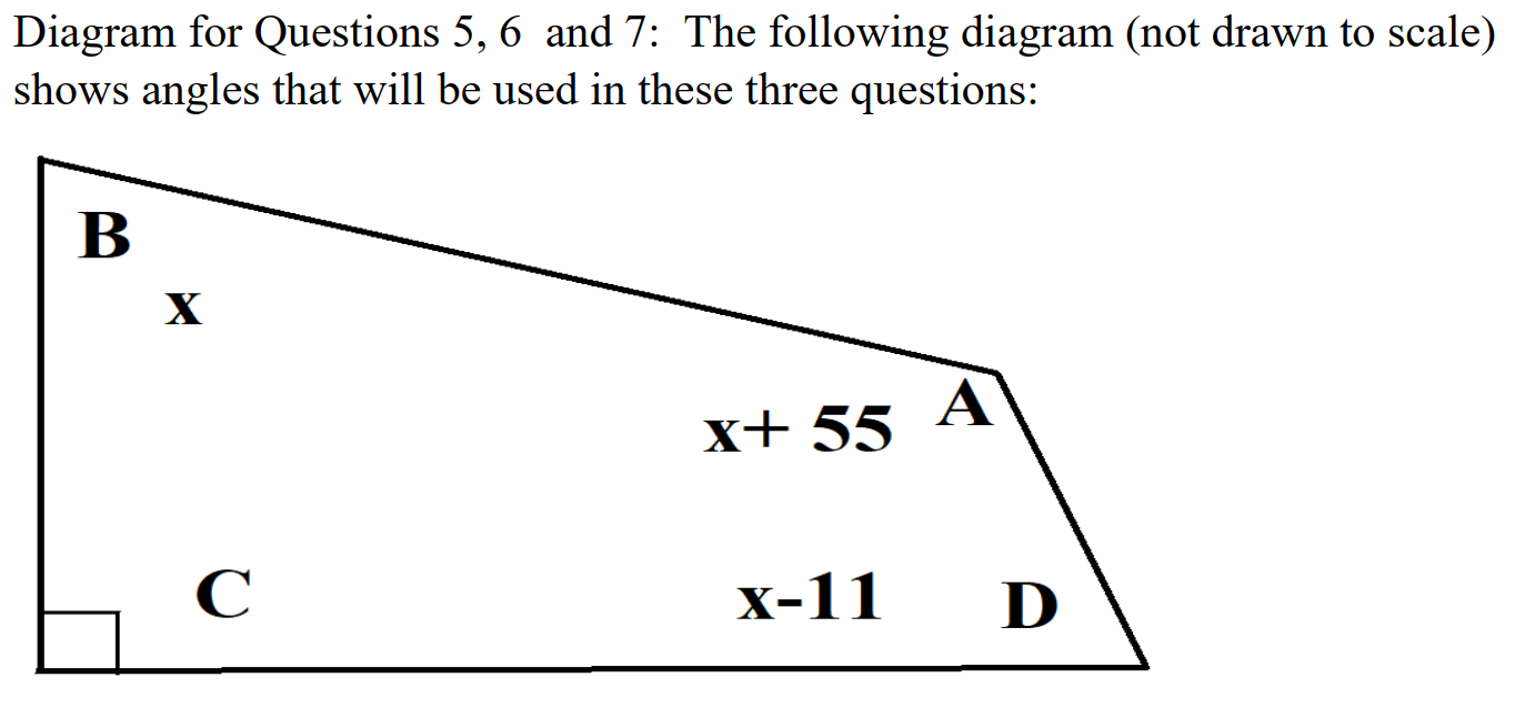 Solved Diagram for Questions 5, 6 and 7: The following | Chegg.com
