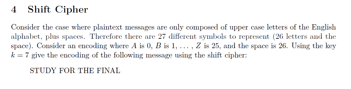 Solved Consider the case where plaintext messages are only | Chegg.com