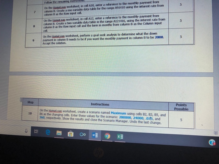 Solved Can you please help me with steps 7-10 with | Chegg.com