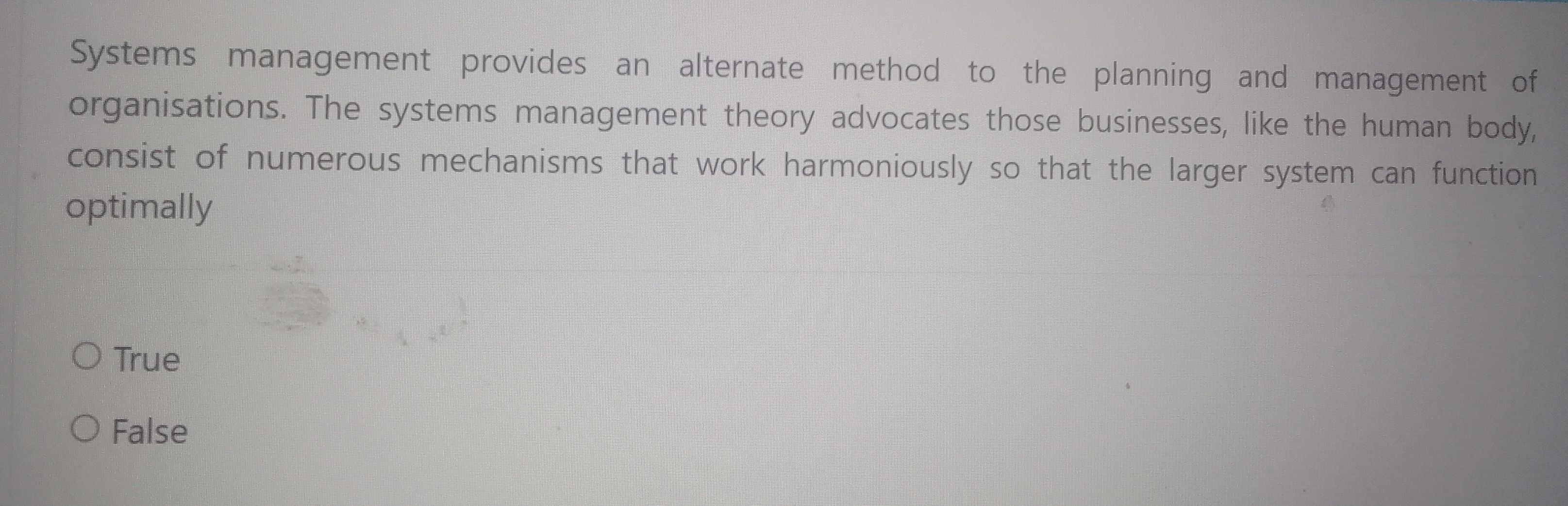 Solved Systems management provides an alternate method to | Chegg.com