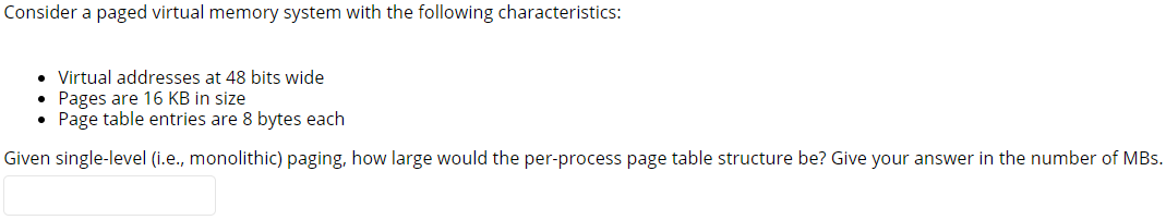 Solved Consider a paged virtual memory system with the | Chegg.com