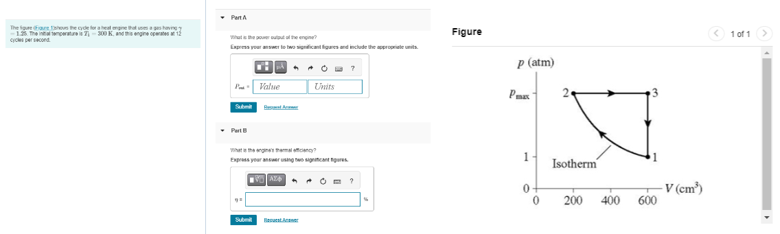 Solved The fiqure (Figure 1 ﻿whows the cyde for a heat | Chegg.com