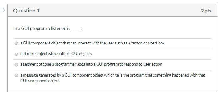 Solved Question 2 2 pts Which statement about getSource() | Chegg.com