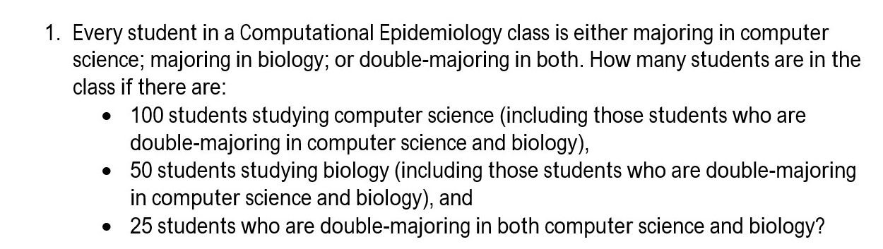 Solved 1. Every student in a Computational Epidemiology | Chegg.com