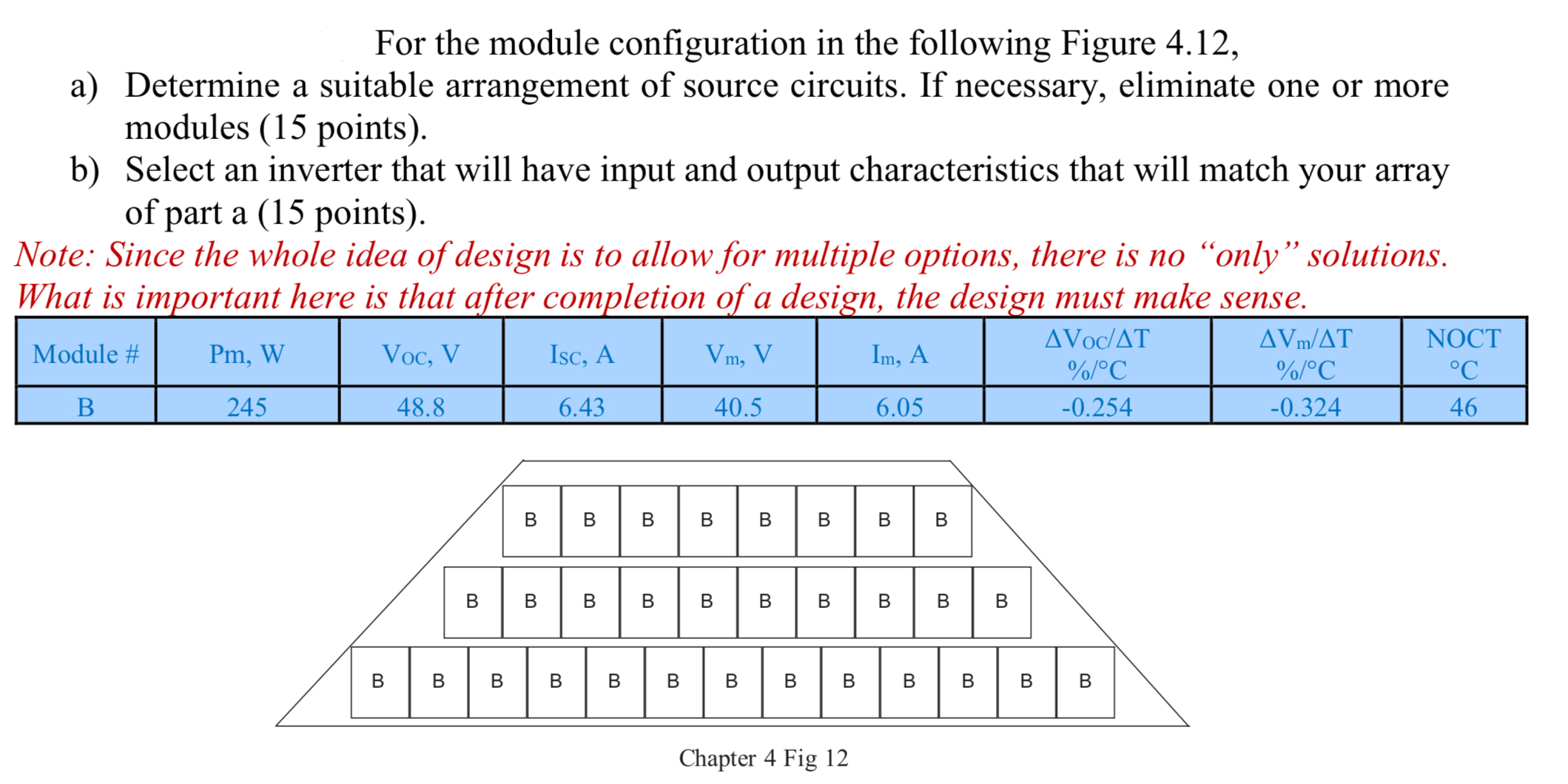 Solved For the module configuration in the following Figure | Chegg.com