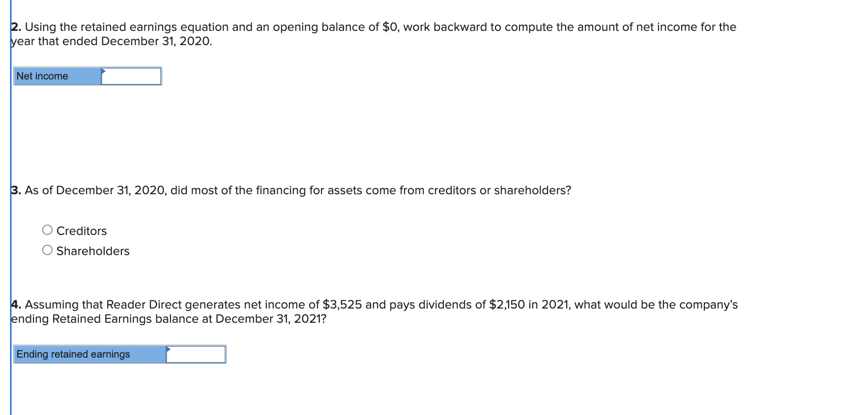 Solved Ken Young and Kim Sherwood organized Reader Direct as | Chegg.com