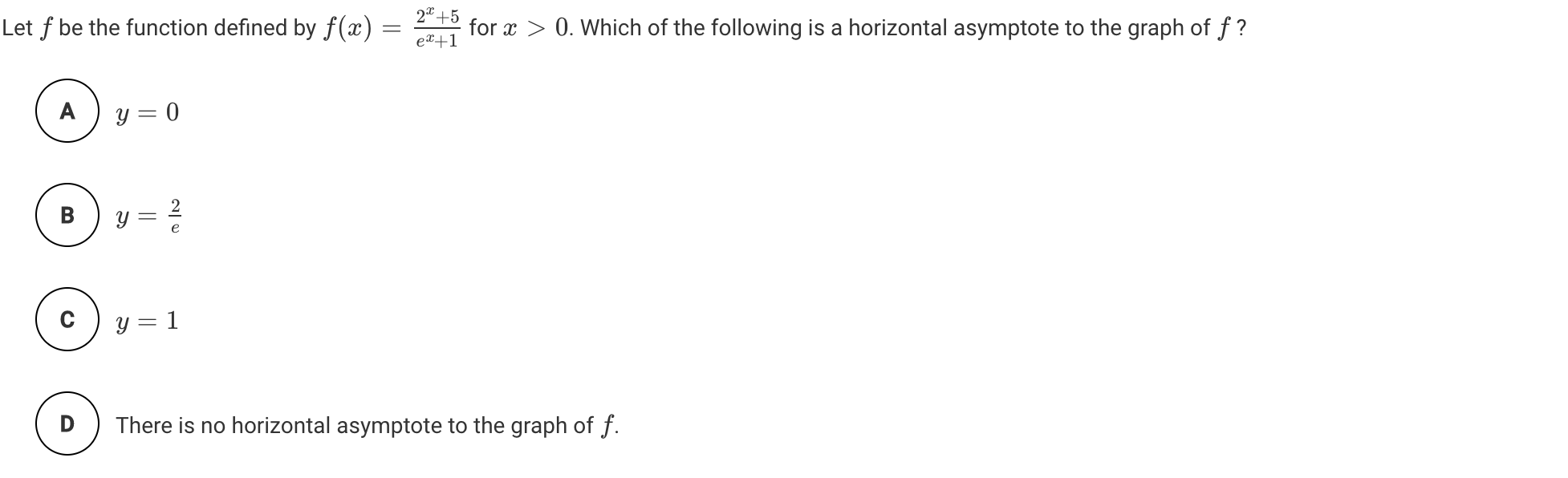 Solved Let f be the function defined by f(x) = 22 +5 e2+1 | Chegg.com