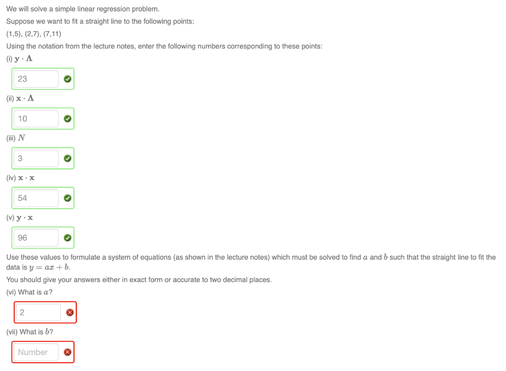 Solved We Will Solve A Simple Linear Regression Problem