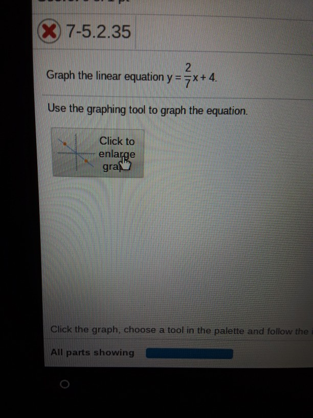 Solved a: graph the linear equality b: Find the slope | Chegg.com
