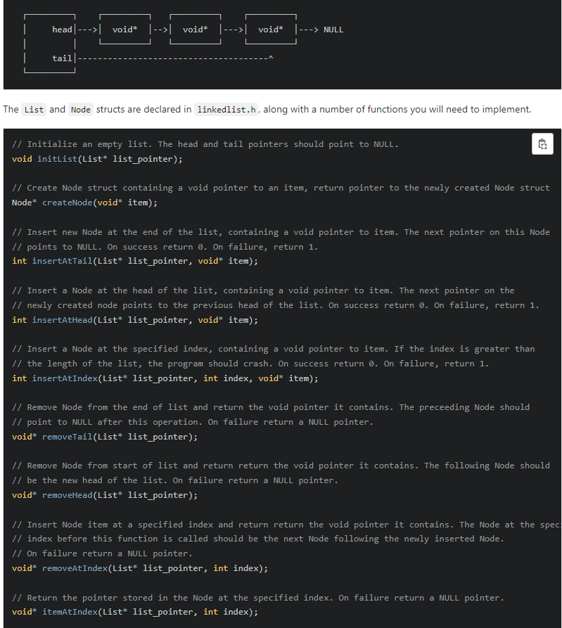 Solved The and structs are declared in linkedlist. , along | Chegg.com