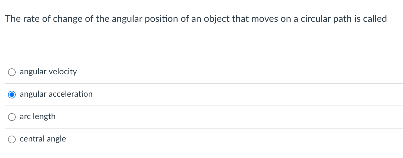 Solved The rate of change of the angular position of an | Chegg.com