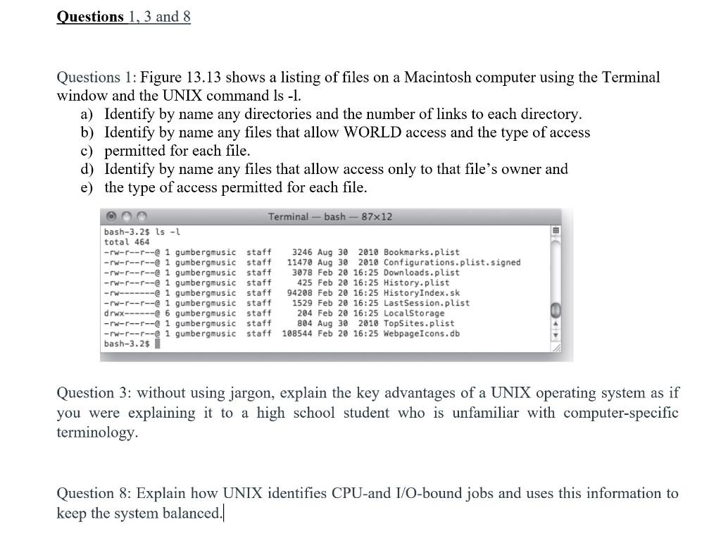 Solved Questions 1, 3 and 8 Questions 1: Figure 13.13 shows | Chegg.com