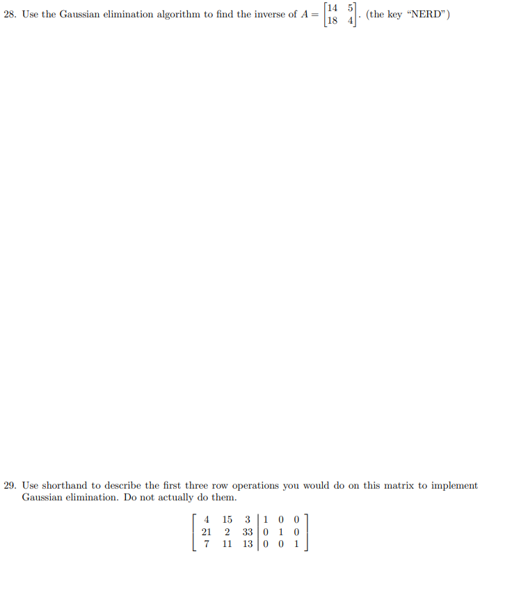 Solved Use shorthand to describe the first three row | Chegg.com