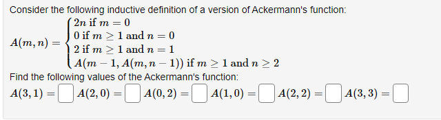 Solved Consider the following inductive definition of a | Chegg.com