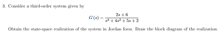 Solved Consider a third-order system given | Chegg.com