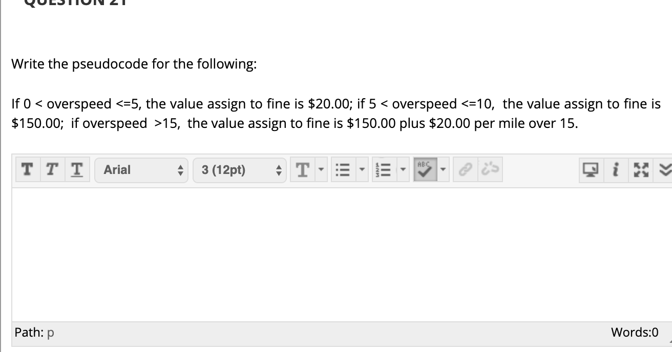 Solved Qulutiuiv 21 Write The Pseudocode For The Following