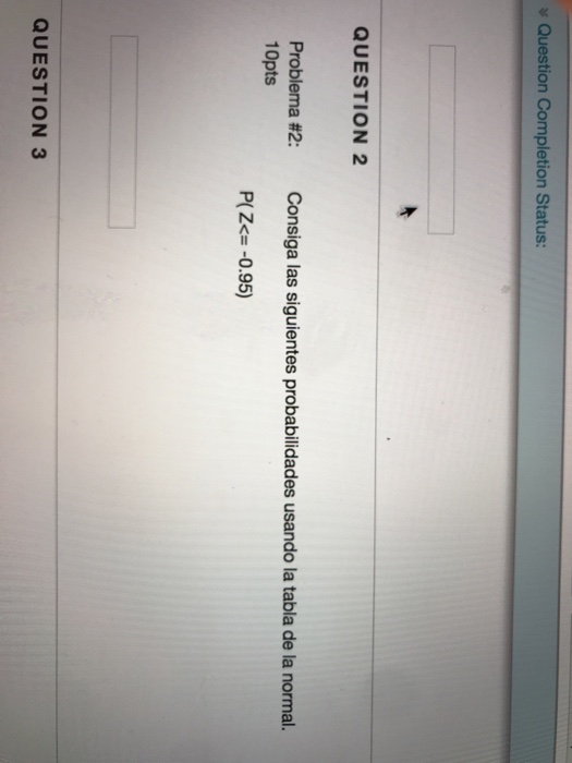 Solved Question Completion Status: QUESTION 1 Problema #1: | Chegg.com