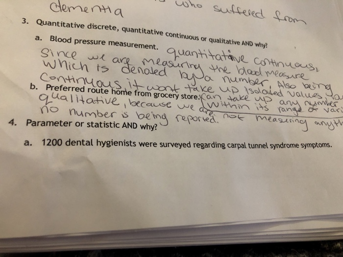 Solved deenma Quantitative discrete, quantitative continuous | Chegg.com