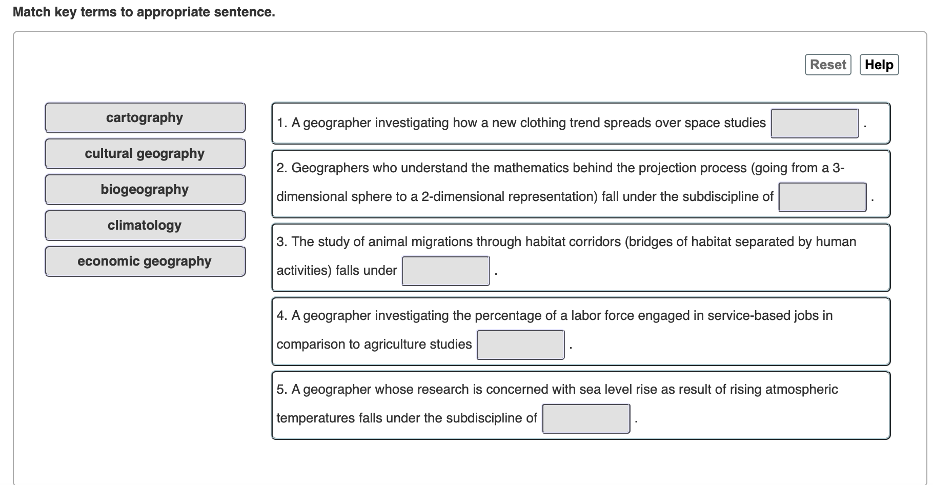Solved Use the image above to guide you and complete each | Chegg.com