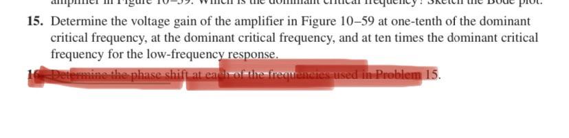 Solved 15. Determine the voltage gain of the amplifier in | Chegg.com