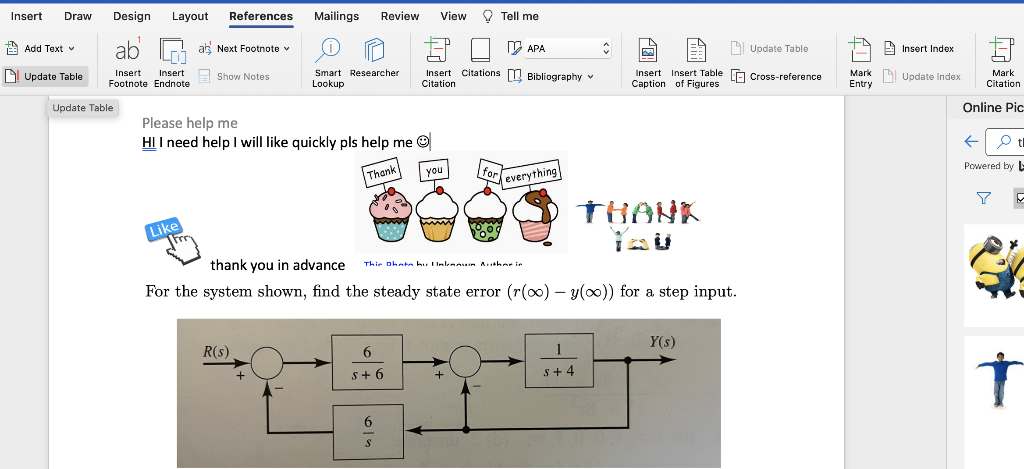 Solved Insert Draw Design Layout References Mailings Review | Chegg.com