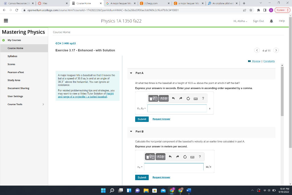 Solved Exercise 3.17 - Enhanced - with Solution Part B | Chegg.com