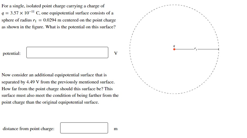 Solved For a single, isolated point charge carrying a charge | Chegg.com