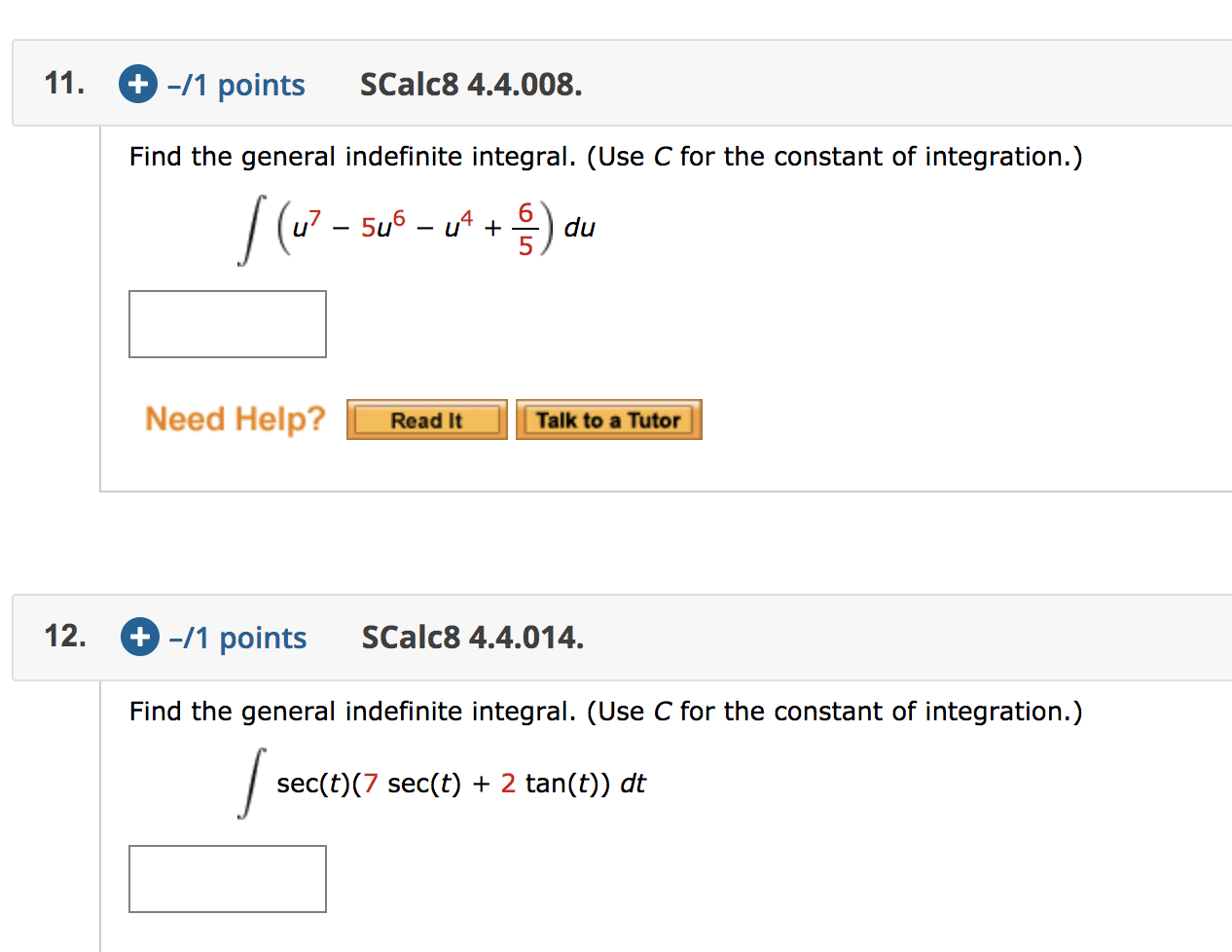 Solved 11. + -/1 points SCalc8 4.4.008. Find the general | Chegg.com